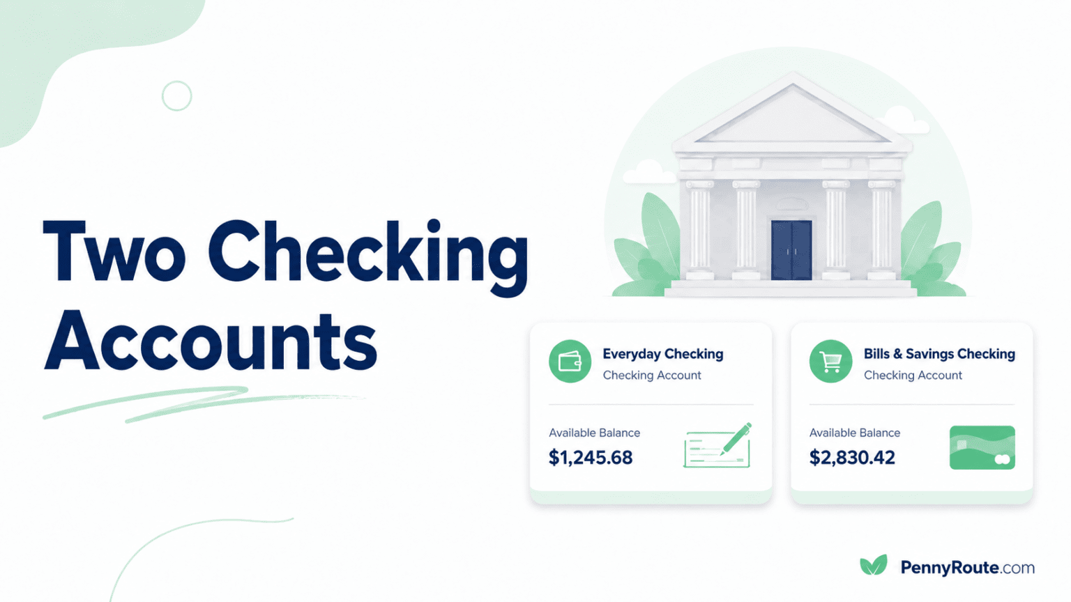 Can You Have Two Checking Accounts At The Same Bank? - Penny Route